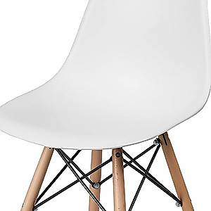 Modern Style Dining Chair, Home Kitchen Shell Lounge Plastic Chair, Mid Century Modern DSW Ergonomic Dining Chair for Living Room, Bedroom