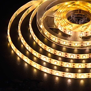 AMIR Upgraded LED Strip Lights, 90 LED 9.84ft Flexible Solar Strip Lights, 8 Lighting Modes, Waterproof for Patio, Garden, Home, Wedding, Courtyard (Warm White)