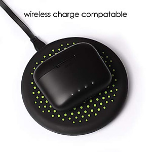 BoomPods Bassline ANC True Wireless – Active Noise Cancelling Bluetooth in-Ear Headphones, Water/Sweat Resistant, Compact Travel Charging Case (Black)