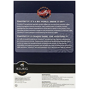 Timothy's World Coffee Rainforest Espresso K-Cup, 24 Count (Pack of 2)