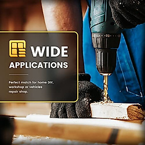 BOEN Cobalt Drill Bit Set - 13PCS M35 High Speed Steel Twist Jobber Length Drill Bits 1/16" - 1/4", Drill Bit for Hardened Metal, Stainless Steel, Cast Iron, Plastic and Wood, Indexed Storage Case