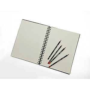 Derwent Sketch Book, Big Book Drawing Pad, A4, 8.27 x 11.69 Inches Sheet Size, Wirebound, Hard Covers, 86 Sheets (2301607)