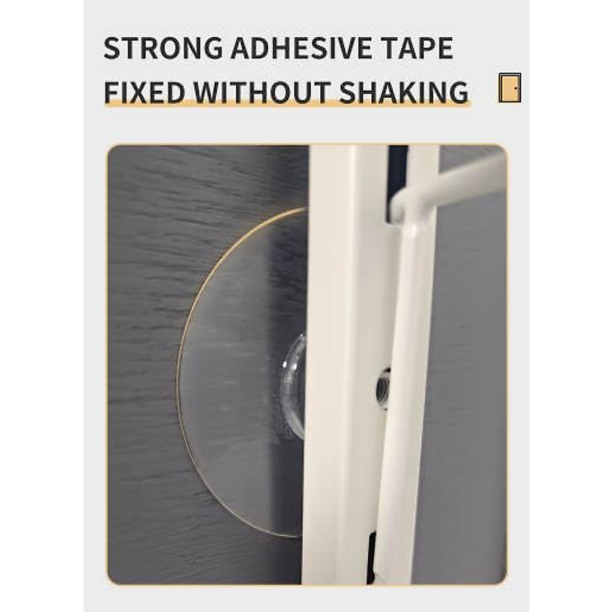 6 Tier Pantry Organizer with Cloth Hook (White) - Metal Hanging Kitchen Spice Rack, Can Organizer - Maximize Your Pantry Door Storage Space, Neat and Efficient Pantry Organization Solution