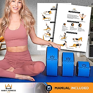 Habit Fitness Club - Yoga Wheel Set (Pro Series)- Best Roller Wheels for Relieving Back Pain, Correcting Posture & Yoga Pose & Stretching Assistant