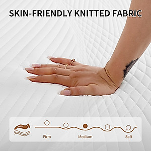 Vumece 10 Inch Full Size Gel Memory Foam Mattress Medium Firm Mattresses for Pressure Relief & Cool Sleep, Fiberglass Free, CertiPUR-US Certified, Full Bed in a Box