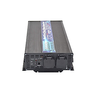 3000W Output Power Inverter with Dual sockets and USB, Modified sine Wave, Input DC12V or DC 24V Output 110V 60Hz. (24V)