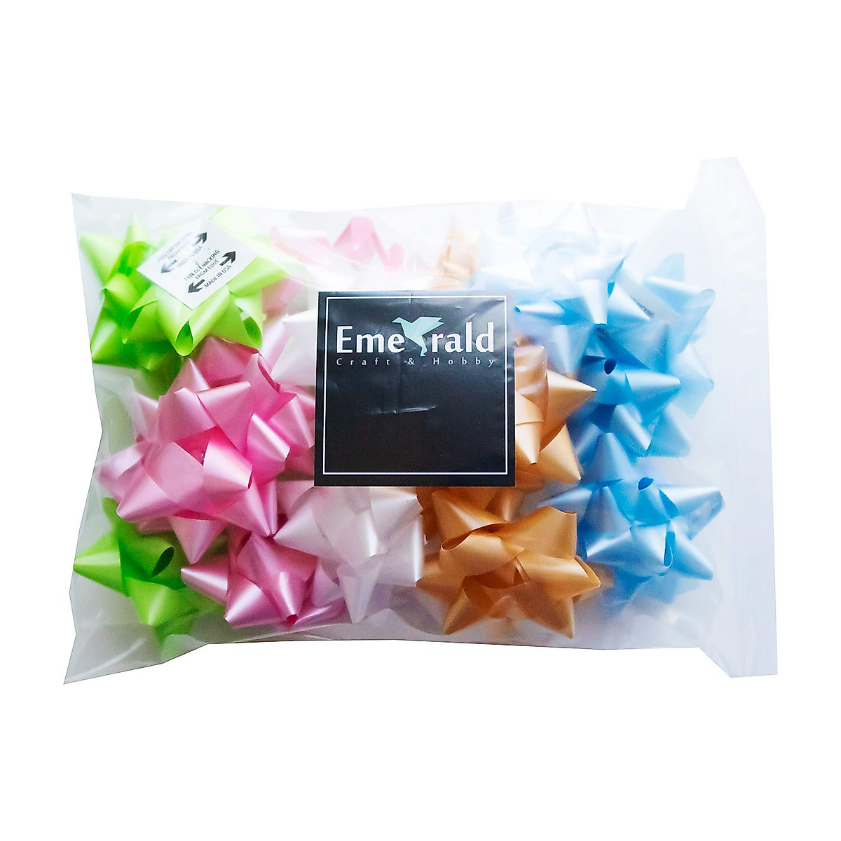 Assorted Pastel Satin Gift Bows, 20 Pack