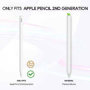 Case for Apple Pencil 2nd Generation Case Sleeve Soft Silicone Cute Carrot Design Protective Cover Holder Accessories Compatible with Apple Pencil 2nd Gen (Orange)