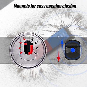 20oz Magnetic Tumbler Lid with 2 PCS Magnetic Slider Replacement, Magnetic Tumbler Replacement Lid Compatible with Yeti Rambler Old Style Rtic Ozark Trail