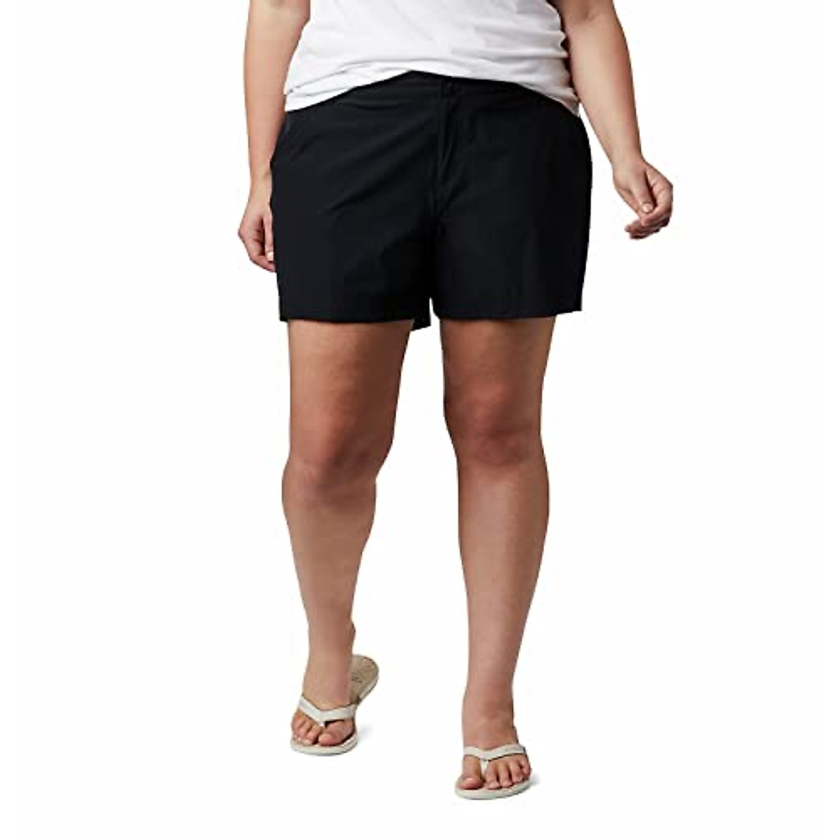 Columbia womens Coral Point III Shorts, Black, 10 Short