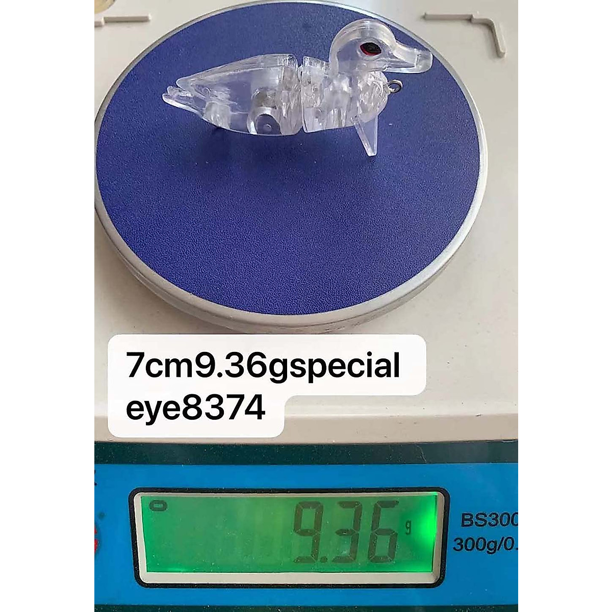 2Jointed Duck Bait 5PCS Blank Unpainted top Water Fishing Lures Topwater Swimbait Clear Hard Duck 8374# with Free Eye