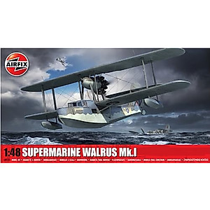 Airfix Model Airplane Kit Gift Set - A09183 Supermarine Walrus Mk.I, Plastic Plane Model Kits for Adults & Kids 14+, Skill Level 3, 1:48 Scale WW2 Military Aircraft Models - Real Aeroplane Models