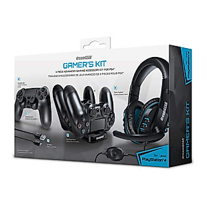 dreamGEAR 6 in 1 Game kit Black PS4