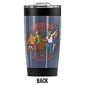 Logovision Scooby-Doo Scooby Adventures Stainless Steel Tumbler 20 oz Coffee Travel Mug/Cup, Vacuum Insulated & Double Wall with Leakproof Sliding Lid | Great for Hot Drinks and Cold Beverages