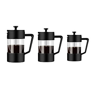 350/600/1000ml Thickened Glass Coffee Press- Espresso- Coffee Tea Maker Coffee Hand-Made Pot Frothed Milk Press