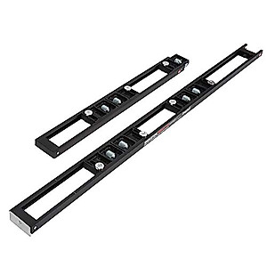 Trend Two-Part Skeleton Hinge Jig with Adjustable Blocks, Robust Carry Case & Guide Bush for Hinge Recess Cutting, Black, H/JIG/C