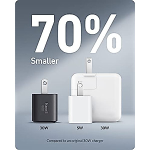 Anker USB C Charger 30W, 711 Charger, Compact Fast Charger (Not Foldable) for MacBook Air/iPhone 13/13 Mini/ 13 Pro/ 13 Pro Max/ 12, Galaxy S21, Note 20, iPad Pro, Pixel, and More