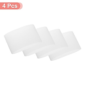 uxcell 4Pcs Coffee Cup Sleeve, Silicone Cup Sleeve Non-slip Glass Water Bottle Mug Sleeves Clear