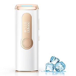 IPL Hair Removal, Laser Hair Removal with Cooling for Women and Men, AMOTAOS 3-in-1 At-Home Permanent Hair Removal Device 9 Levels Upgrade 999900 Flashes for Face Armpit Arm Bikini Line Leg Whole Body