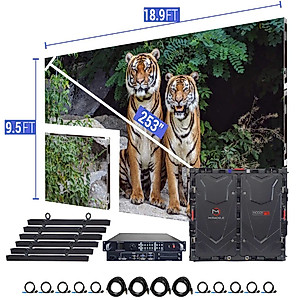 LED Video Wall P5mm 18.9' x 9.45' Indoor- Nova System - Turn-Key Package