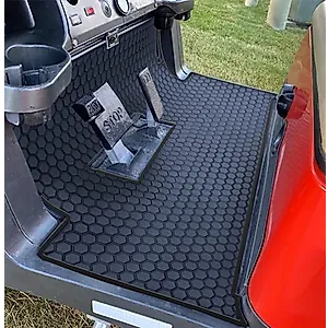 Matericuo Golf Cart Floor Liner Mat Full Coverage Custom Fit for 2 and 2+2 Club Car Models Precedent 2004-2024/Onward & Tempo (2017-2024)/Villager & V4L (2019-2024 Black