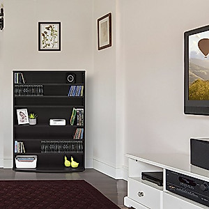 FURINNO JAYA 6-Tier Multimedia Storage Tower, Espresso