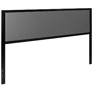 Flash Furniture Upholstered Headboard, King, Dark Gray