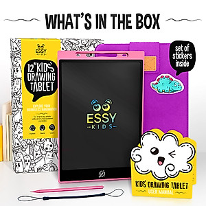 Essy Kids 12“ LCD Writing Tablet for Kids Drawing Tablet Kids Writing Tablet LCD Drawing Tablet for Kids Toddler Writing Tablet Kids Drawing Board