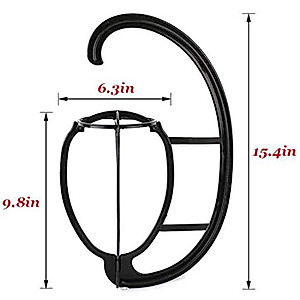 4 Pack Wig Hanger, Portable Hanging Wig Stand For Wigs and Hats, Collapsible Wig Dryer, Sturdy Wig Hanging stand, Collapsible Wig Display Holder Tool
