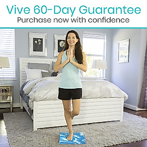 Vive Balance Pad - Foam Board Yoga Mat Block for Physical Therapy, Stability, Workout, Knee and Ankle Exercise - Equipment for Strength Training, Rehab - Large Floor Pad for Adults, Kids