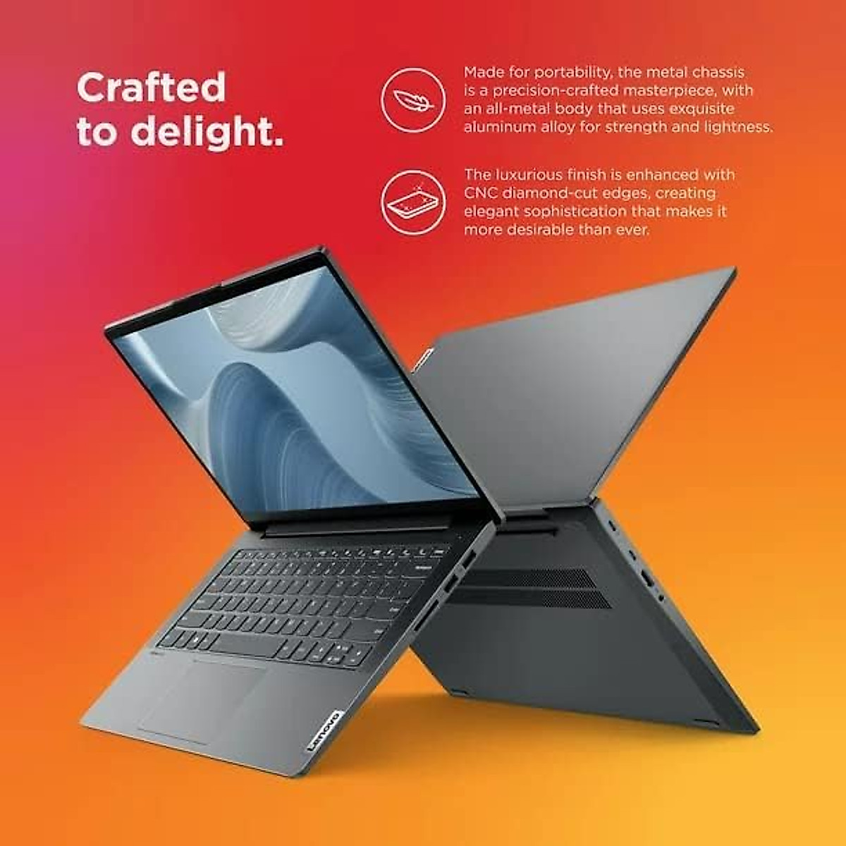 Lenovo IdeaPad 5i, 14" FHD IPS Display, Fingerprint Reader, Intel Core i5-1135G7 (Beat i7-1160G7) Processor up to 2.4 GHz, 8GB RAM, 256 SSD, Backlit Keyboard, HDMI, Windows 11, EAT Cloth