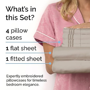 King 6 Piece Sheet Set - Breathable & Cooling Bed Sheets - Hotel Luxury Bed Sheets for Women, Men, Kids & Teens - Comfy Bedding w/ Deep Pockets & Easy Fit - Soft & Wrinkle Free - King Wheat Sheets