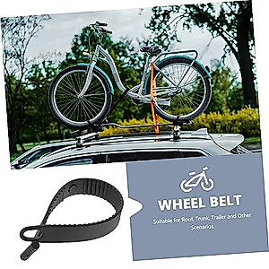 Toddmomy Bike Strap Trunk Bicycle Bike Rack Strap on Bikes Cargo Fixed Rope Luggage Rubber Strap Rubber Multi-use Straps Cargo Straps The roof Rubber Band Wheel Single Frame Suitcase Eraser