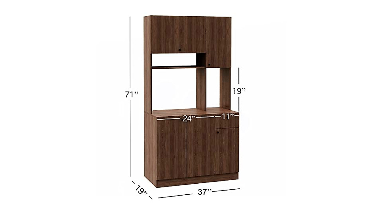 Living Skog Kitchen Storage Cabinet – Microwave & Pantry Cart