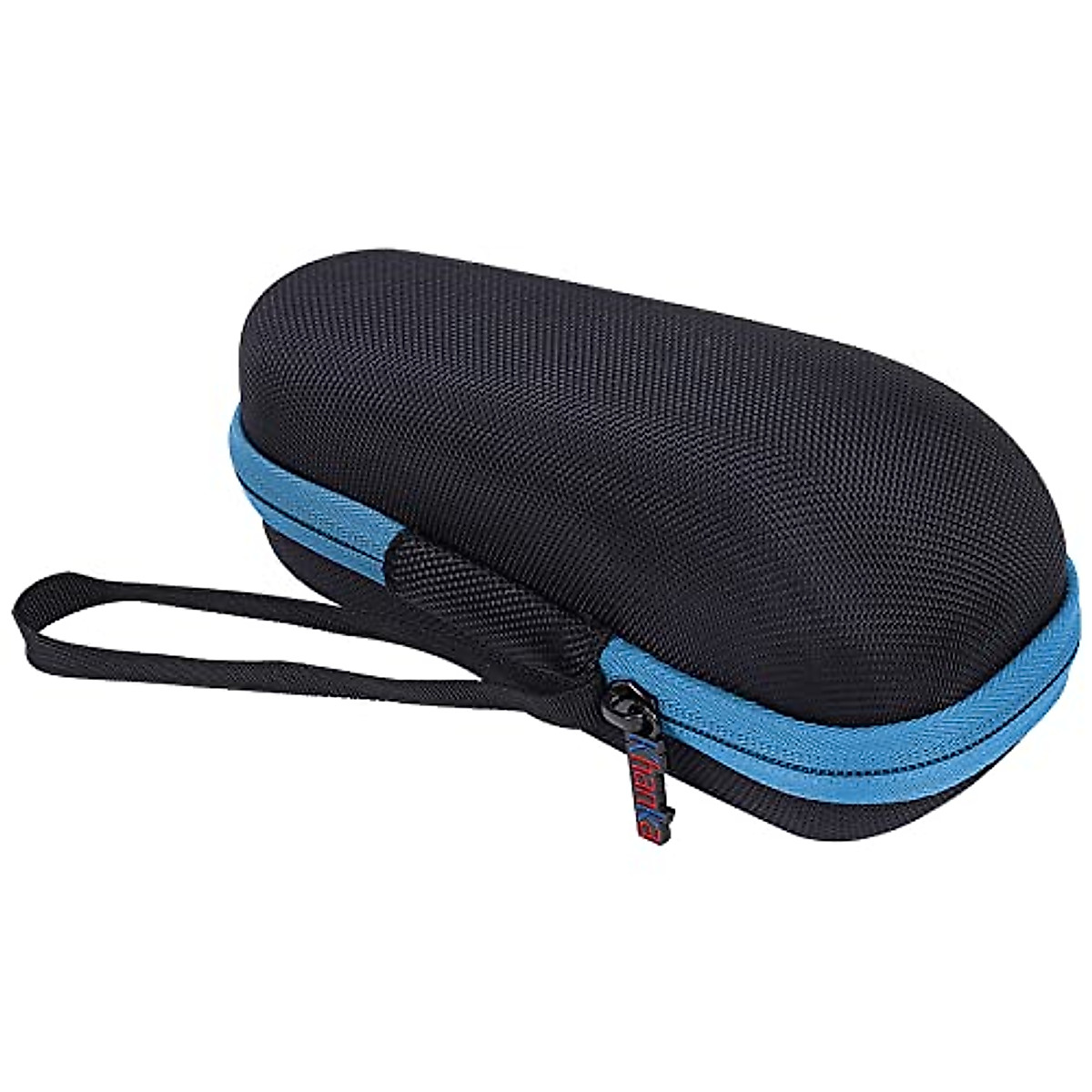 Khanka Hard Travel Case Replacement for Braun Series 3/5 5018s 3010 340S-4 3050 390CC-4 380S-4 3040 Electric Foil Shaver Men's Razor, Case Only (Black&Blue)