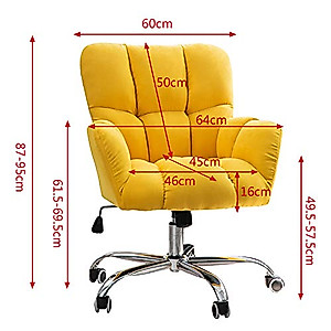 MayNuo Office Chair Gaming Chair Computer Chair Ergonomic Adjustable Linen Office Chair with Soft Seat,Modern Mid-Back Computer Desk Chair,Swivel Chair Task Executive Chair for Men Women Adult/Gray/60