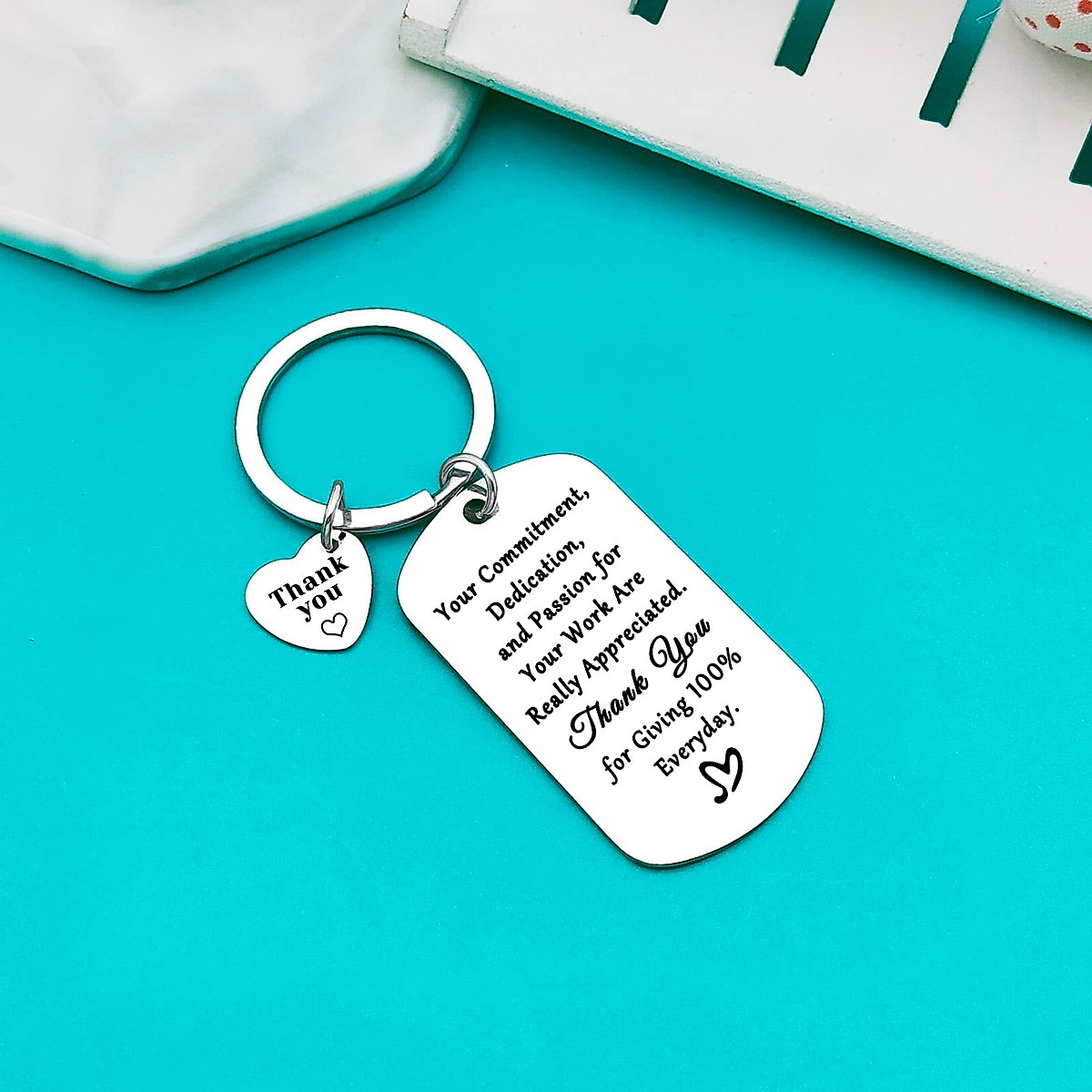 Xiahuyu Thank You Gifts Employee Appreciation Gifts Keychain Employee of the Month Gifts Coworker Thank You Gifts Employee Gifts for Christmas Birthday Work Anniversary Leaving Retirement