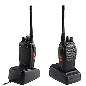 BaoFeng Twin Pack BF-888S UHF FM Transceiver High Illumination Flashlight Walkie Talkie Two-Way Radio
