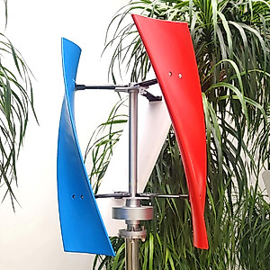 QAZNHODDS 9000W Wind Turbine Generator Kit, 12V 24V 48V 220V with MPPT Controller Wind Turbines Electricity Producer Equipment Home Power Energy Kit,48V