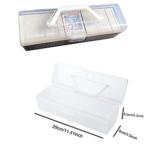 YUZUHOME White Yugioh Deck Box, Storage Case for Yugioh Cards, Yugioh Card Holder,Clear- 1 Pack