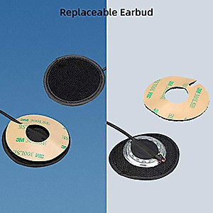 Retevis Open/Full Face Helmet Walkie Talkie Headset with Mic, Compatible RT22 RT21 H-777 RT68 RT22S RB29 Baofeng UV-5R pxton Walkie-Talkie, Headset for 2 Way Radio with Finger PTT(1 Pack)