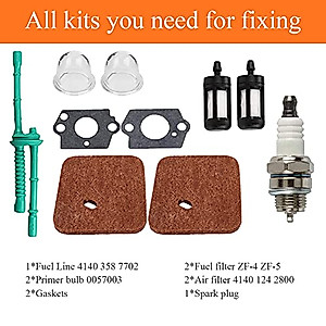 HUZTL C1Q-S97 Carburetor for STHIL FS55 FS55R FS38 FS45 FS46 KM55 HL45 FS45L FS45C FS46C FS55C FS55RC String Trimmer Weed Eater