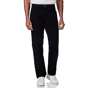 Lee Men's Relaxed Fit Straight Leg Jean, Double Black, 28W x 30L