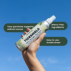 Cedarcide Extra-Strength Tickshield Kit | Deep Woods Cedar Oil Spray Kills & Repels Ticks, Fleas, Chiggers and Mosquitoes | Safe for People & Pets | Natural Essential Oils | Medium