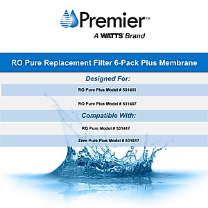 Watts Premier OFPCOM Whole House OneFlow Plus Combo Water Filter Replacement Pack with Carbon Block and OneFlow, 2 pack & OFPSYS Whole House OneFlow Plus Radial Flow Carbon Block Filter Replacement