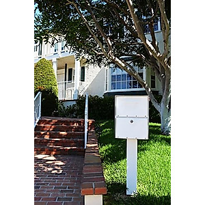 Architectural Mailboxes Oasis Classic Large High Security Parcel Mailbox, White