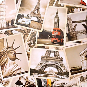 64 Pcs Vintage Retro Old Travel Postcards for Worth Collecting, Collectable Vintage Postcards Bulk Pack, 2 Set
