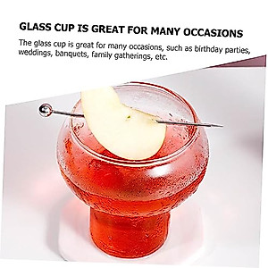 UPKOCH 4 Pcs Glass Juice Glass Whisky Glasses Flute Glasses Transparent Glasses Cup Glass Coffee Mug Trifle Bowls Dessert Bowl Clear Glass Cup Glass Cake Cup Ice Cream Transparent Wedding