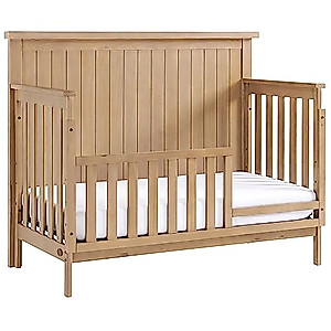 Oxford Baby Everlee 4-in-1 Convertible Crib, Honey Wood