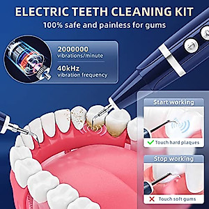 Plaque Remover for Teeth - Tartar Remover for Teeth, Dental Calculus Remover Teeth Cleaning Kit
